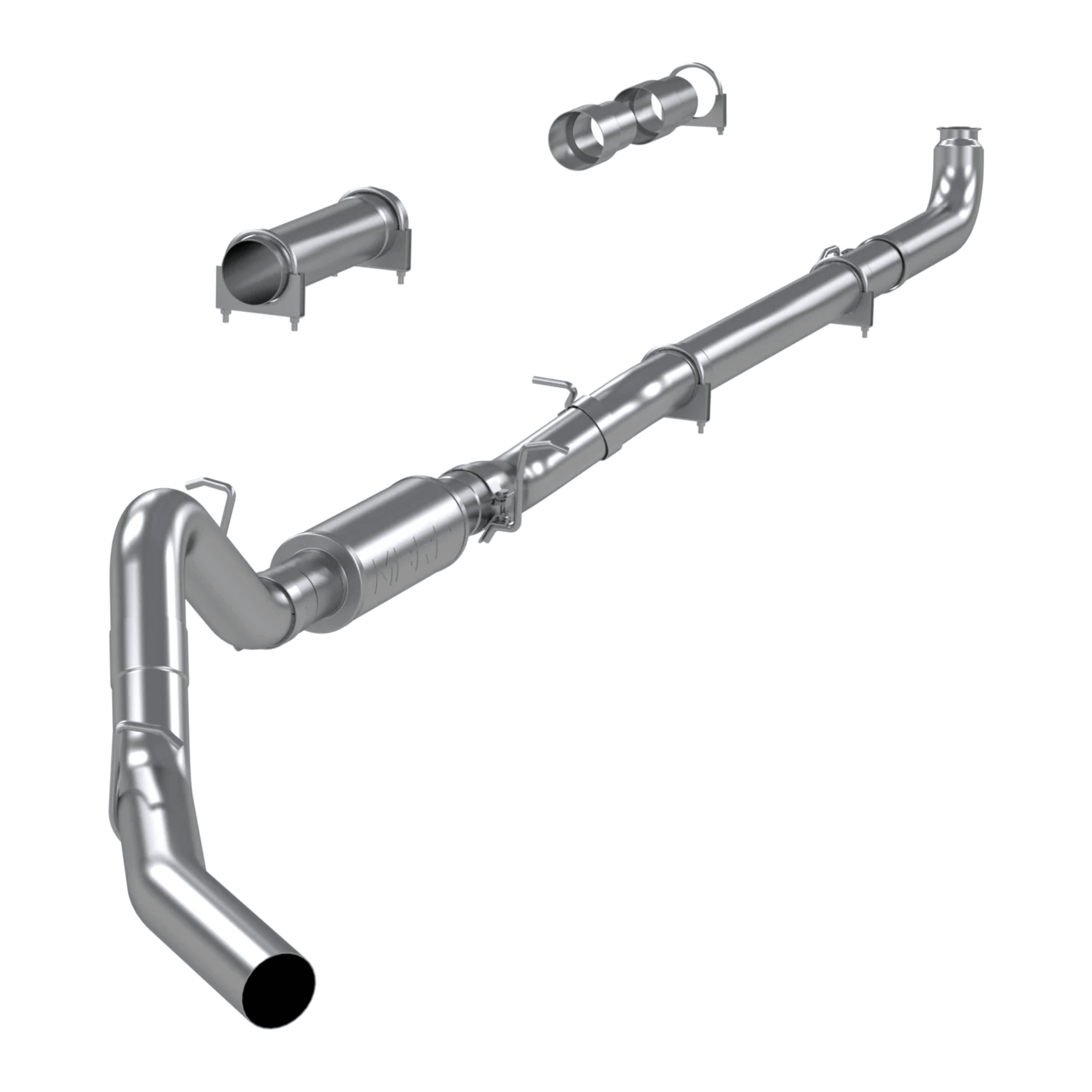 2001-2007 Duramax LB7/LLY/LBZ Aluminized 4" Downpipe Back Exhaust (S60 ...