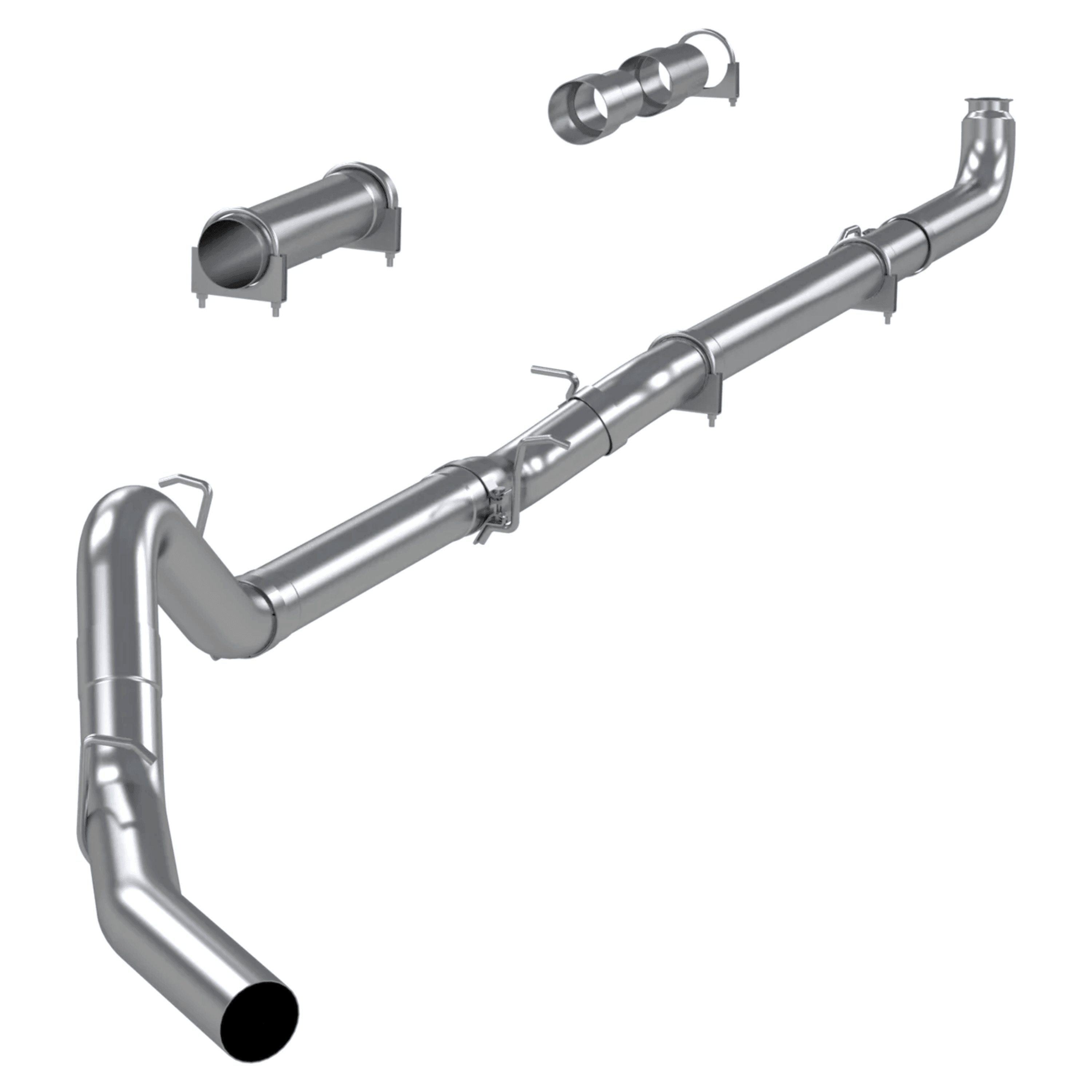 2001-2007 Duramax LB7/LLY/LBZ Aluminized 4" Down Pipe Back Exhaust (S6 ...