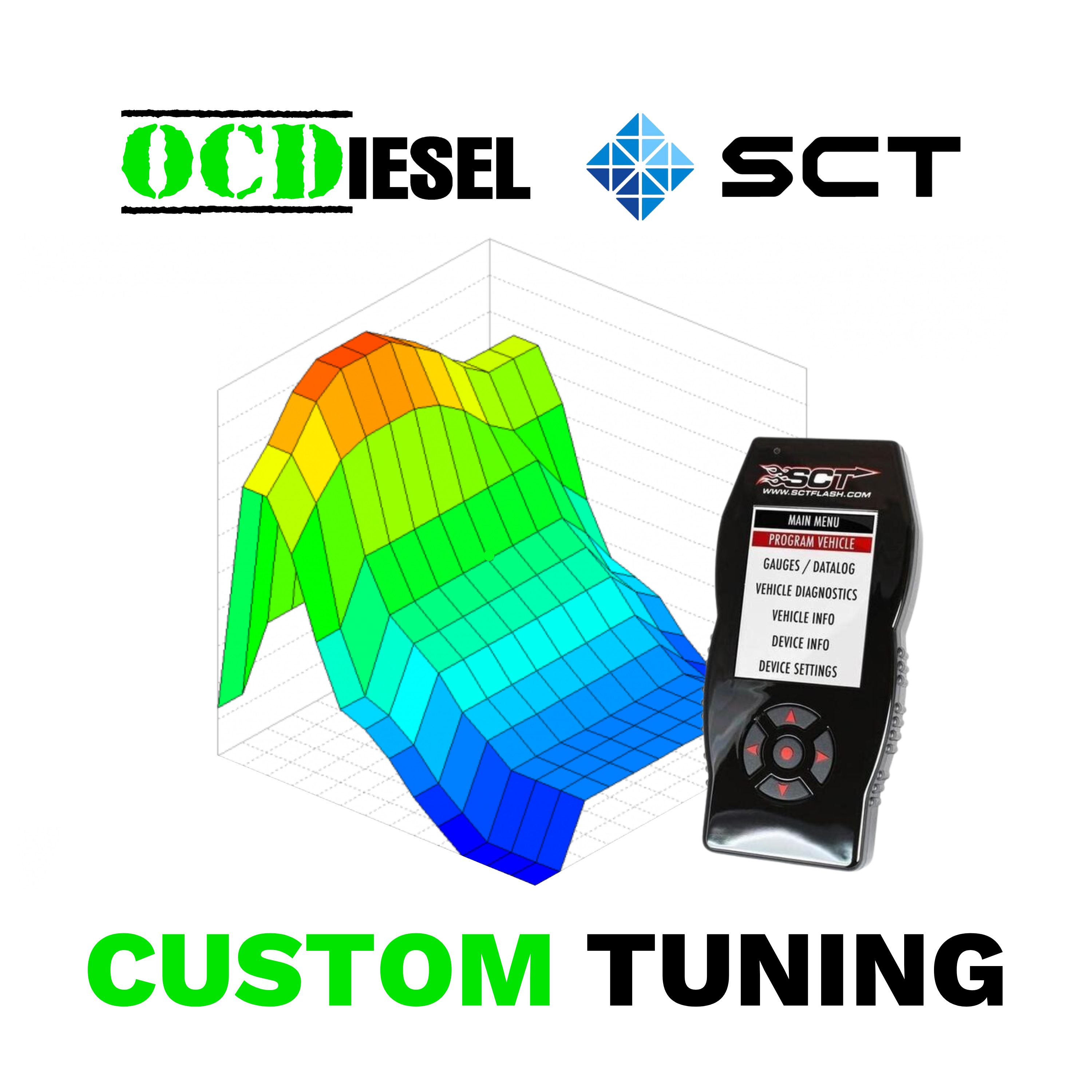 2003-2007 Ford Powerstroke SCT X4 6.0L Tune Files / Custom Tuning ...
