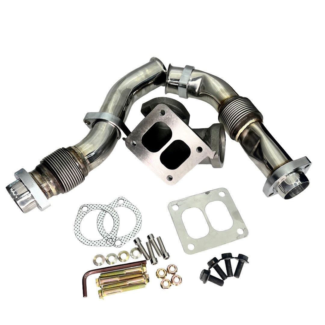 1994-1998 Powerstroke 7.3L ODAWGS OBS Bellowed Up Pipes (301087) – OCDiesel