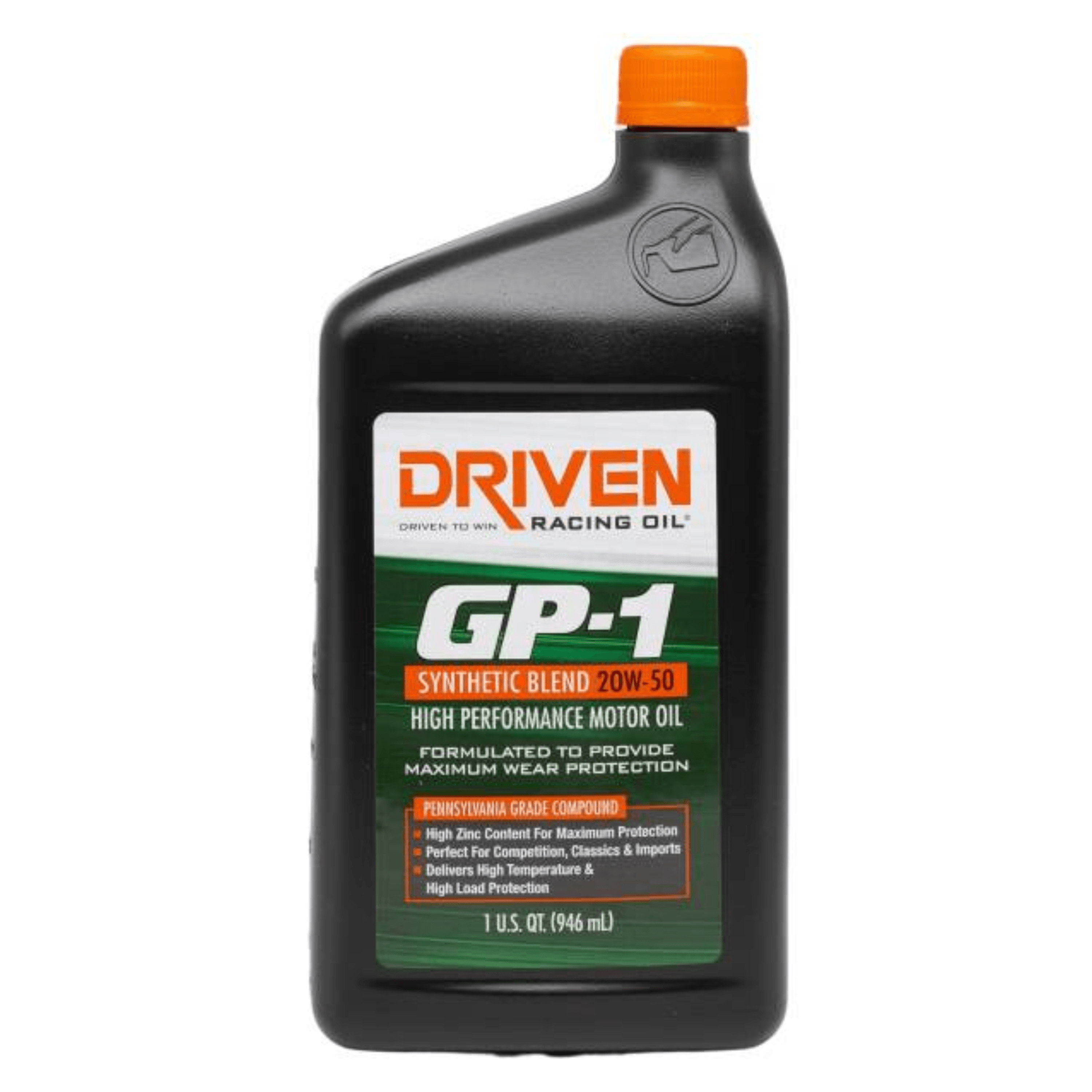 Driven Racing Oil GP-1 20W-50 Synthetic Blend High Performance Oil (19 ...